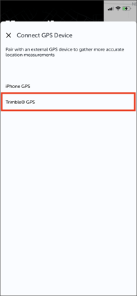 Trimble Setup for iOS Devices